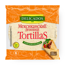 Лепешки Мексиканские Оригинальные Delicados Tortillas, 400 г — купить с ...