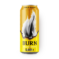 Энергетический напиток Gold Rush Burn, 449 мл — купить с доставкой из Яндекс Лавки
