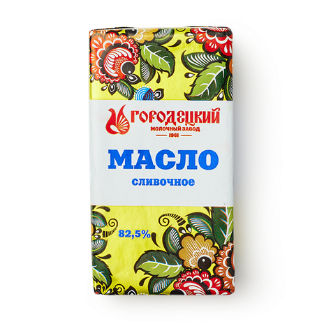 Масло сливочное 82,5% «Городецкий» традиционное, 180 г — купить с ...