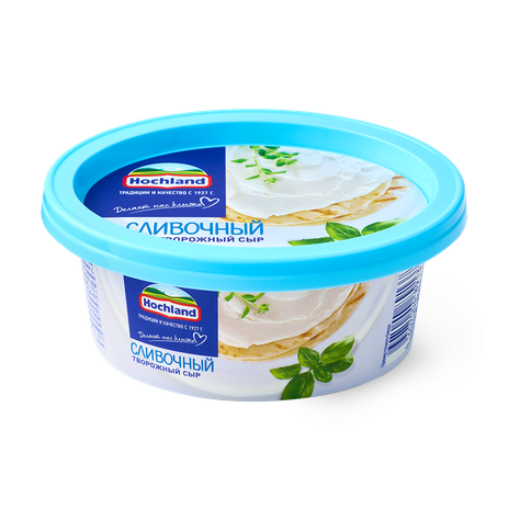 Сыр творожный Hochland сливочный 60% — купить с доставкой из Яндекс Лавки