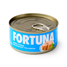 Тунец Yellowfin филе Fortuna в собственном соку, 185 г — купить с ...