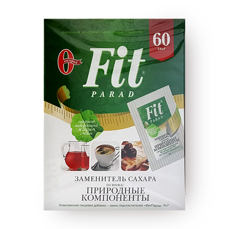 Заменитель сахара Fit Parad на основе эритрита и стевии в саше — купить ...