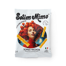 Паста-снек Фузилли Solim Mimo томат-чеснок, 60 г — купить с доставкой из Яндекс Лавки