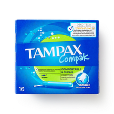 Тампоны Tampax Compak Super с аппликатором, 16 шт. — купить с доставкой ...
