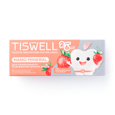 Зубная паста Tiswell детская реминерализующая от кариеса с наногидроксиапатитом и фтором ...
