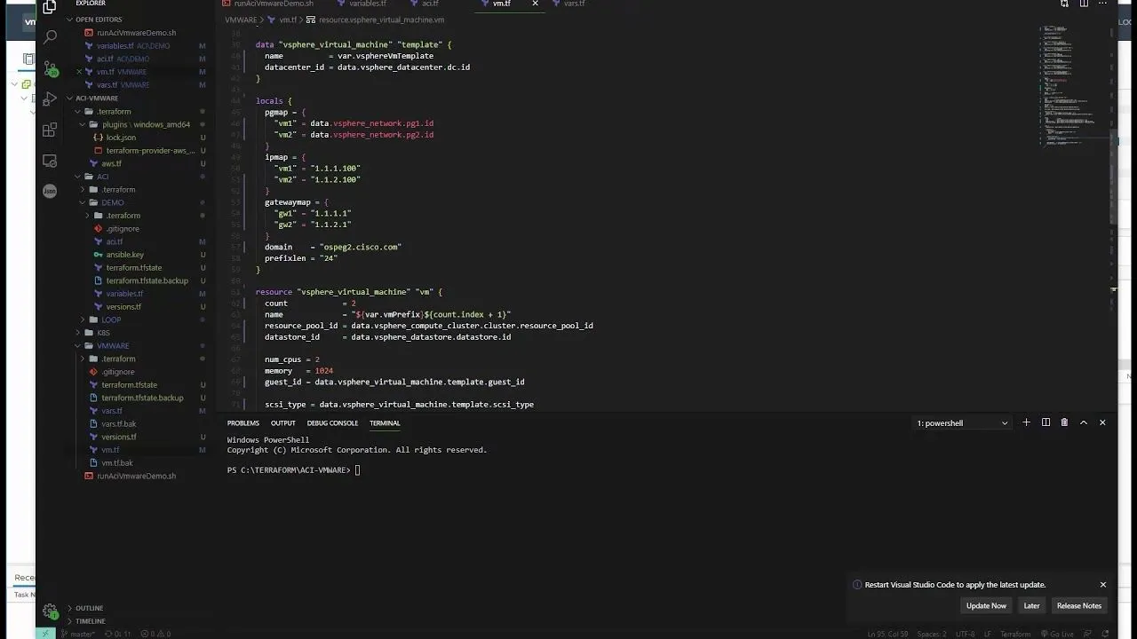 How to program your Cisco Data Center Network Using Ansible and Terraform