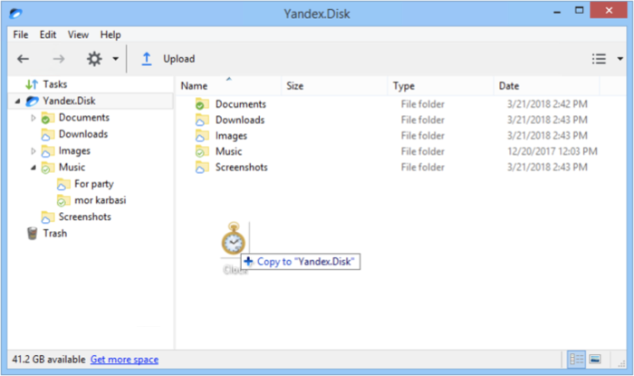 Uploading files to Yandex.Disk - Yandex.Disk for Windows. Help